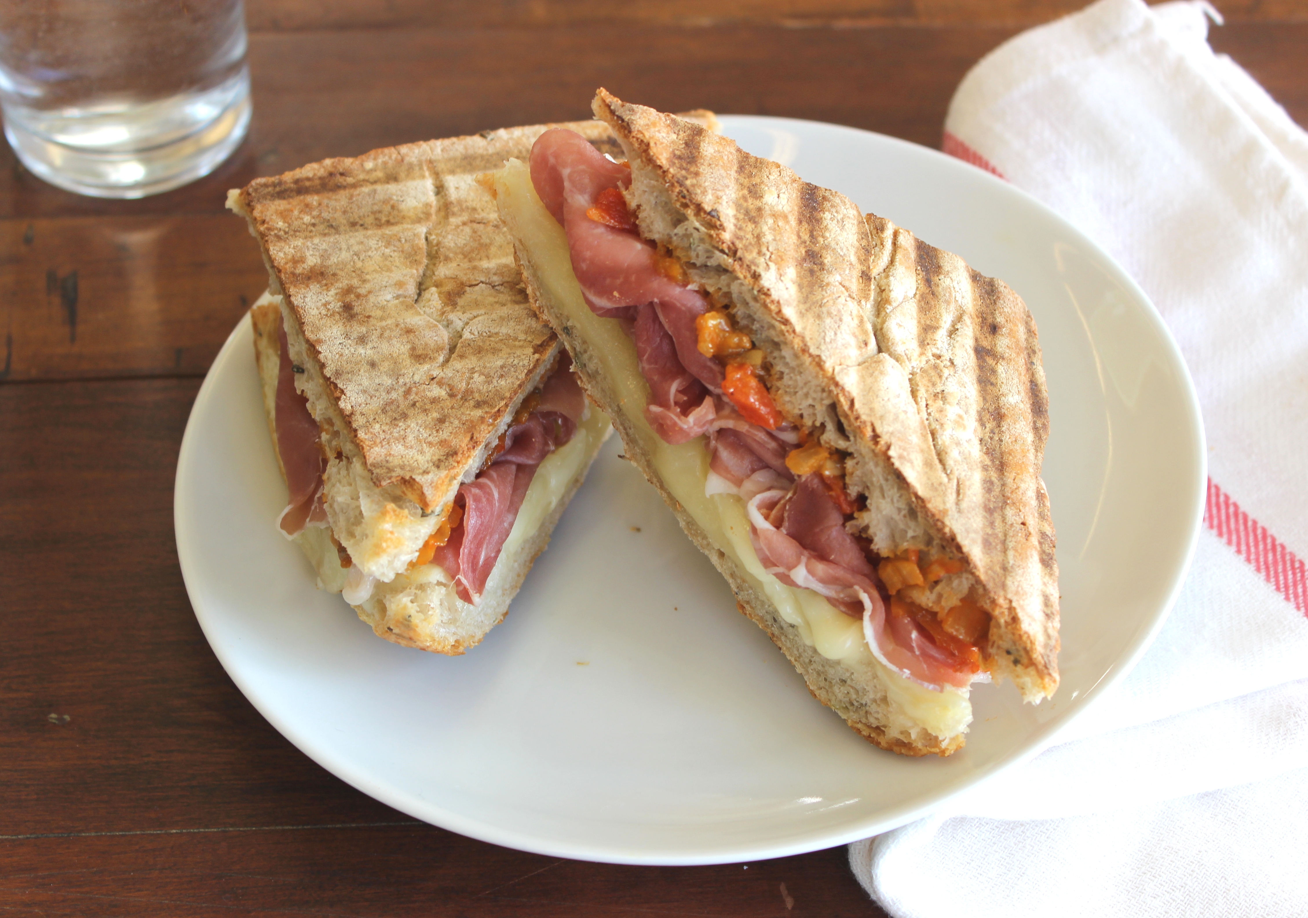 Grilled Cheese With Prosciutto Panini Grilled Cheese With Prosciutto Panini